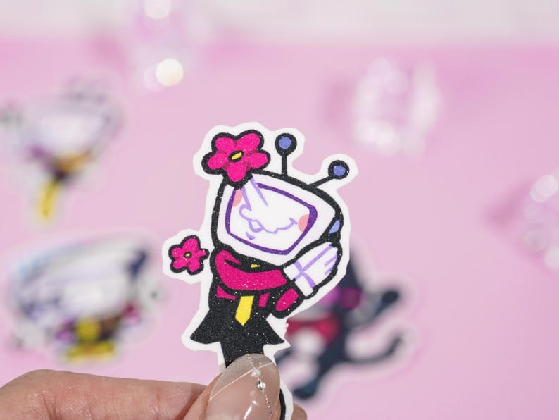 Deltarune Tenna Stickers（10） - Cute Decor for Fans, Perfect for Laptops ...