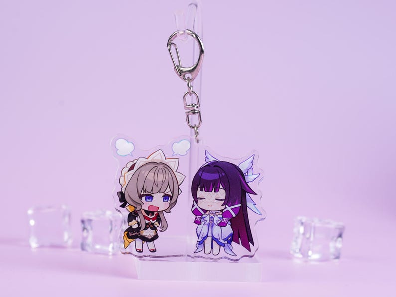 Genshin Impact Sandrone & Columbina Set - Chibi Acrylic Standee ...