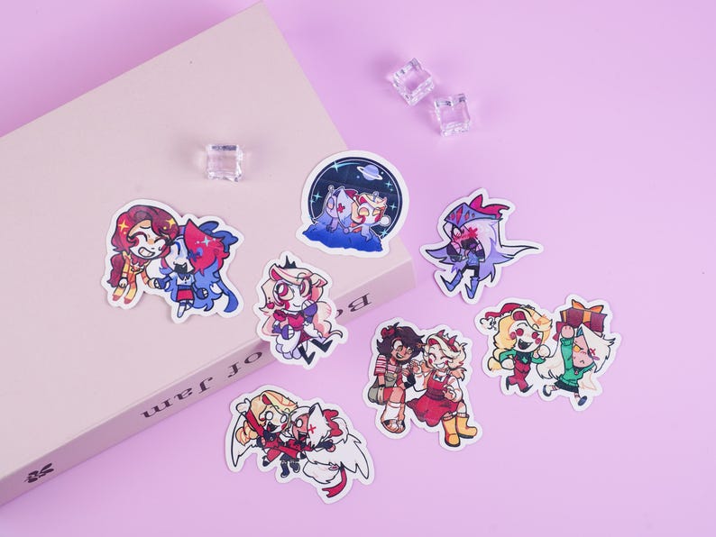 Hazbin Hotel Waterproof Sticker Set - Chibi Character Decals for ...