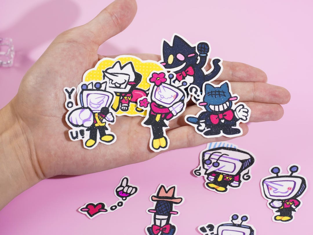 Deltarune Tenna Stickers（10） - Cute Decor for Fans, Perfect for Laptops ...