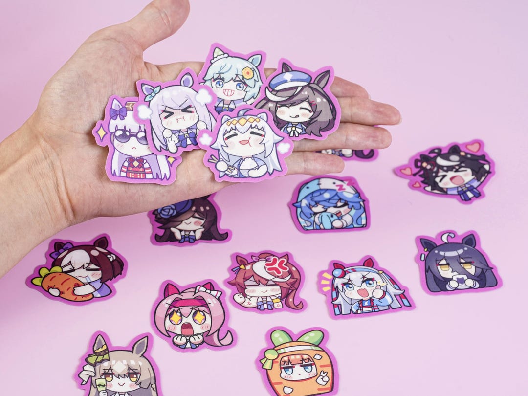 Umamusume Pretty Derby Stickers: Cute Chibi Horse Girl Decals (set of ...