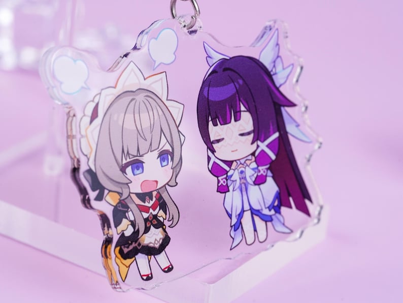Genshin Impact Sandrone & Columbina Set - Chibi Acrylic Standee ...
