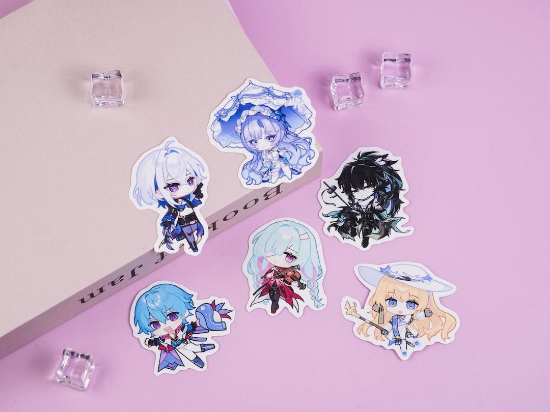 Wuthering Waves Chibi Sticker Set - Cantarella, Phrolova, Galbrena, Qiu ...
