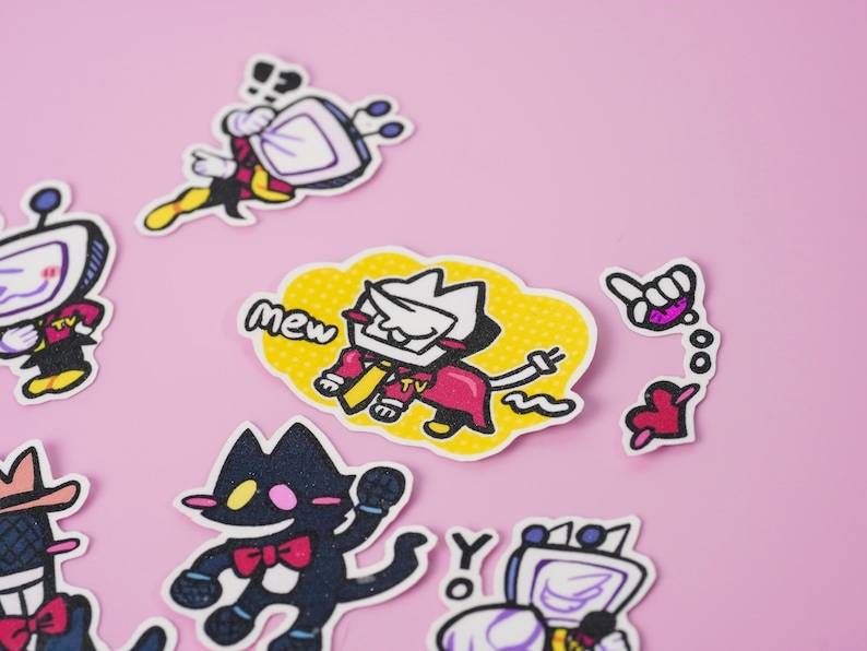 Deltarune Tenna Stickers（10） - Cute Decor for Fans, Perfect for Laptops ...