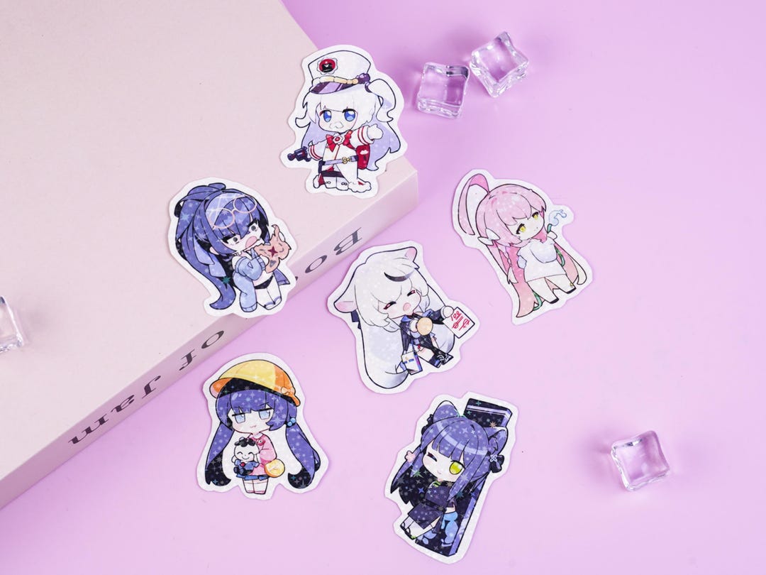 Blue Archive Sticker Set - Vibrant Character Decals for Planners ...