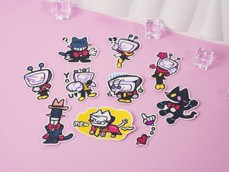 Deltarune Tenna Stickers（10） - Cute Decor for Fans, Perfect for Laptops ...