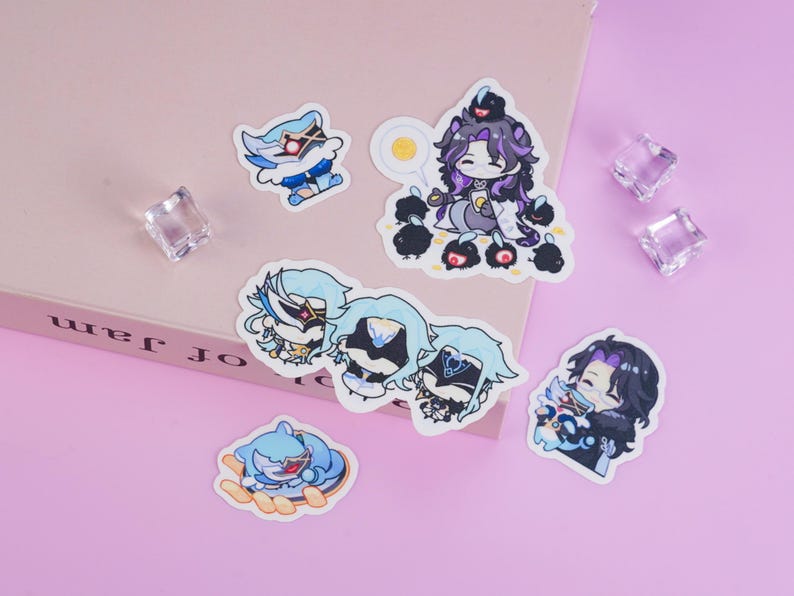 Genshin Impact Fatui Harbingers Sticker Pack | Pantalone & Dottore ...
