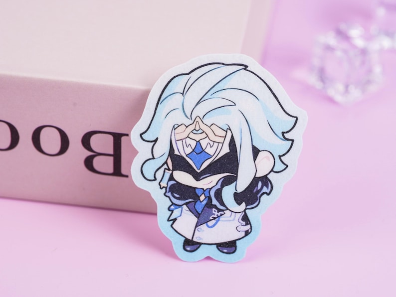Genshin Impact Fatui Harbinger Waterproof Sticker Set - Chibi Faction ...