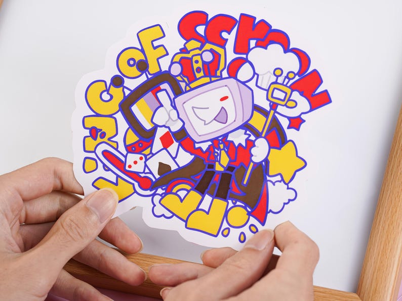 Deltarune Tenna PVC Sticker - Vibrant Car & Decor Sticker for Gamers - Etsy