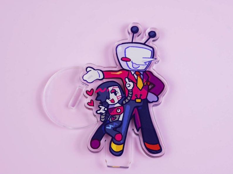 Deltarune Tenna & Mettaton Acrylic Standee Set - Vibrant Desktop Decor ...