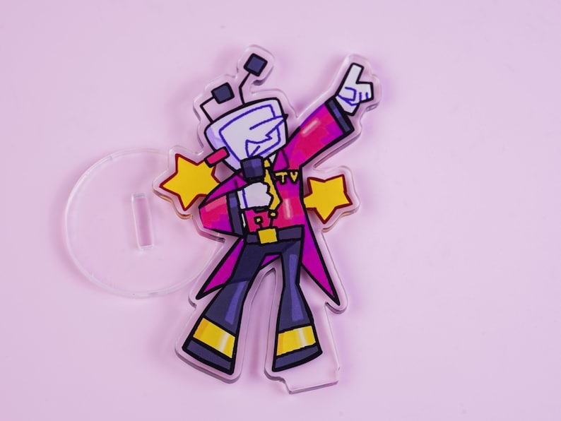 Deltarune Tenna & Mettaton Acrylic Standee Set - Vibrant Desktop Decor ...