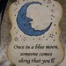 Blue Moon Gift Tag - Once in a Blue Moon - Baby Shower Tag / Favor Tag ...