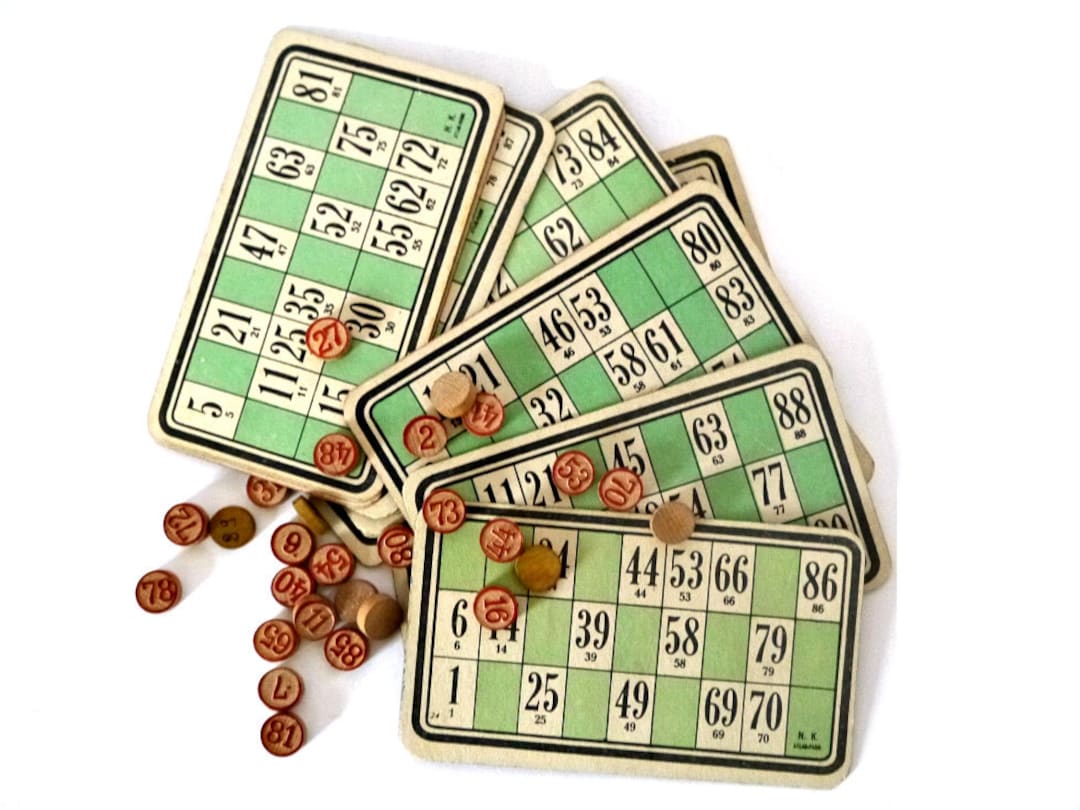 French Bingo Card Game Lotto-1960's, French, Ephemera,paper Craft ...