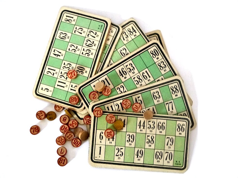 French Bingo Card Game Lotto-1960's, French, Ephemera,paper Craft ...