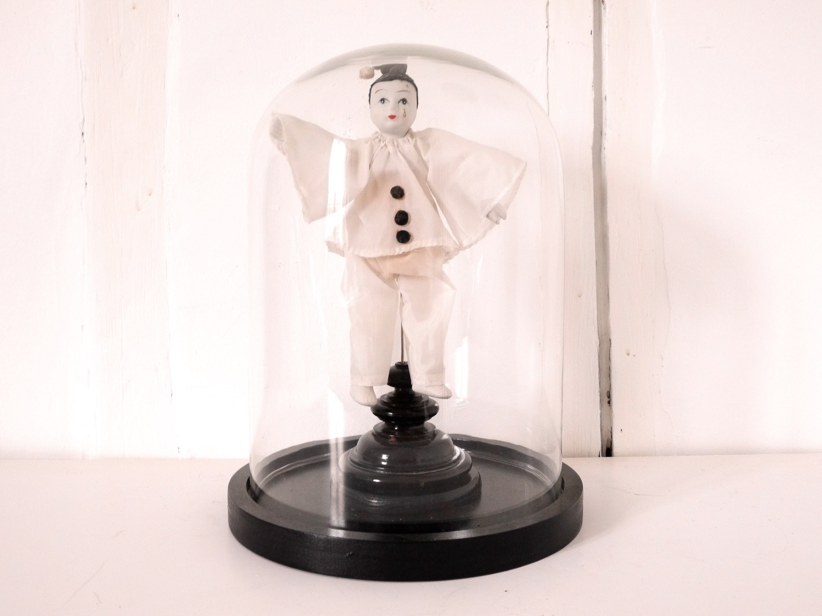 French vintage Pierrot figure sad clown harlequin doll | Etsy
