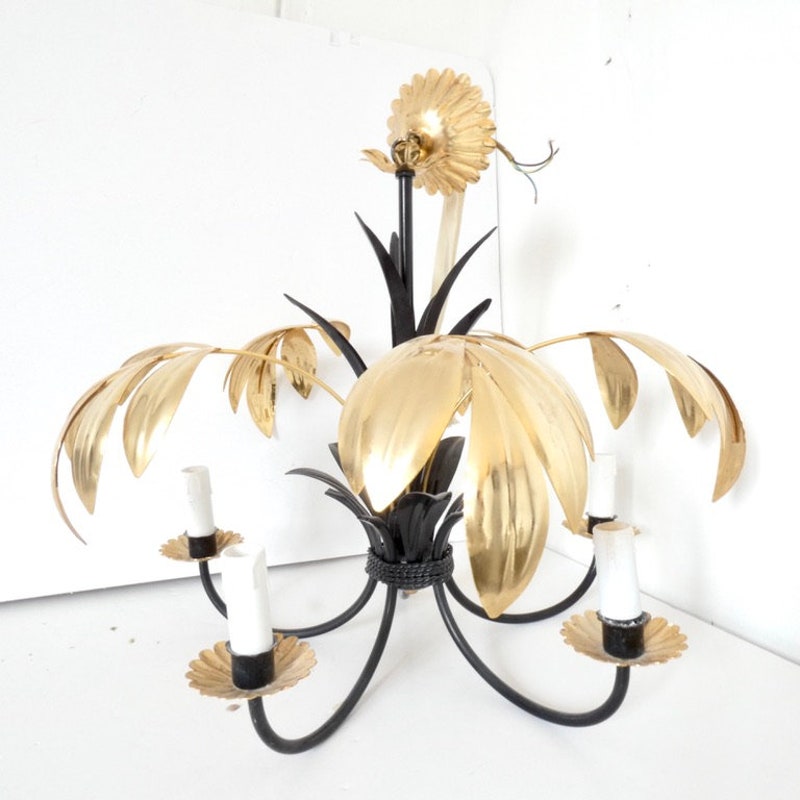 French Tole Chandelier - Etsy