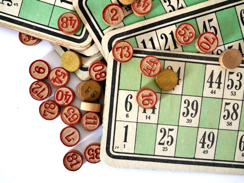 French Bingo Card Game Lotto-1960's French - Etsy