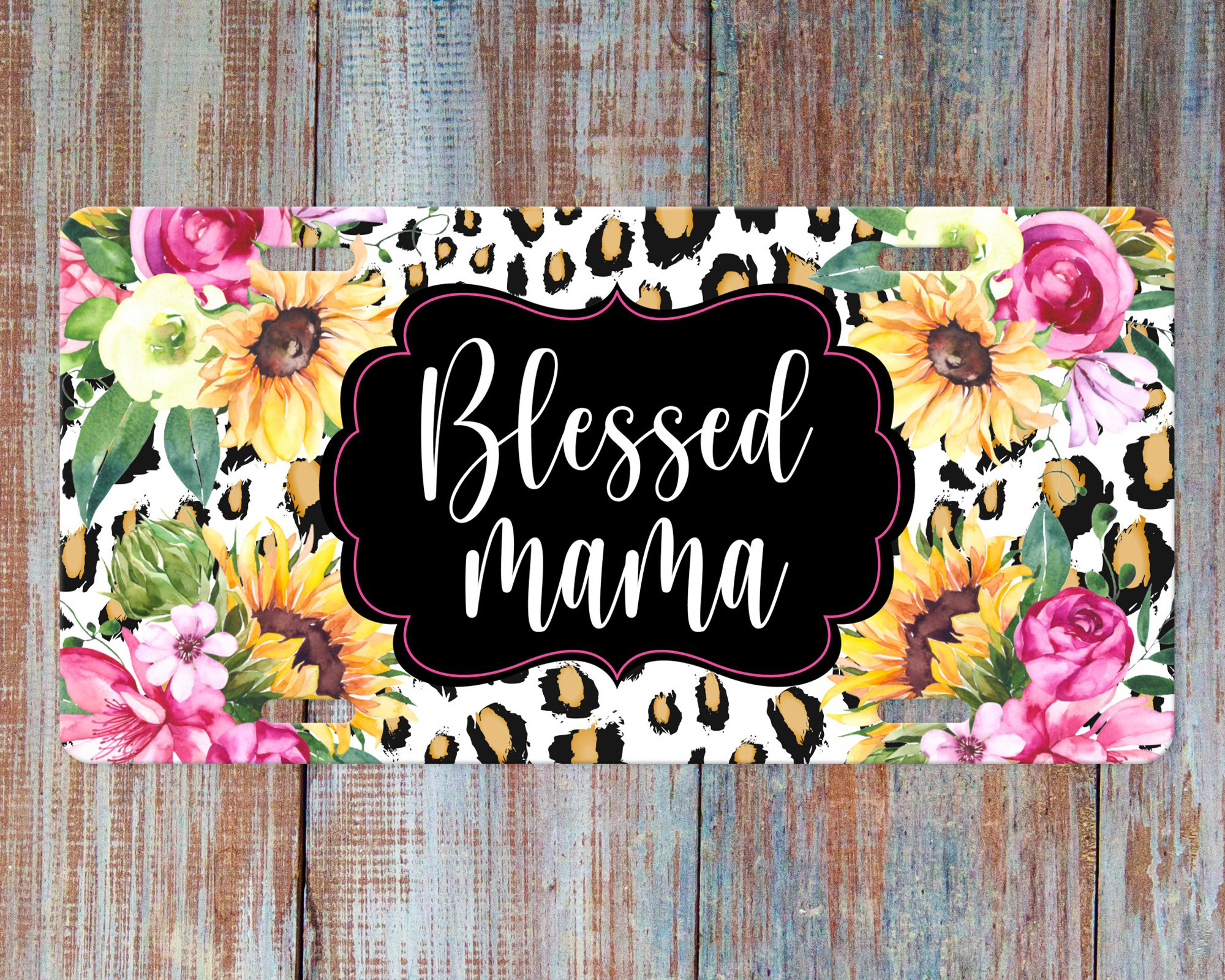 Blessed Mama License Plate Front Car Tag License Plate for - Etsy