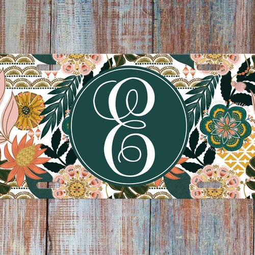 Preppy Personalized License Plate Custom Car Tag for Women - Etsy