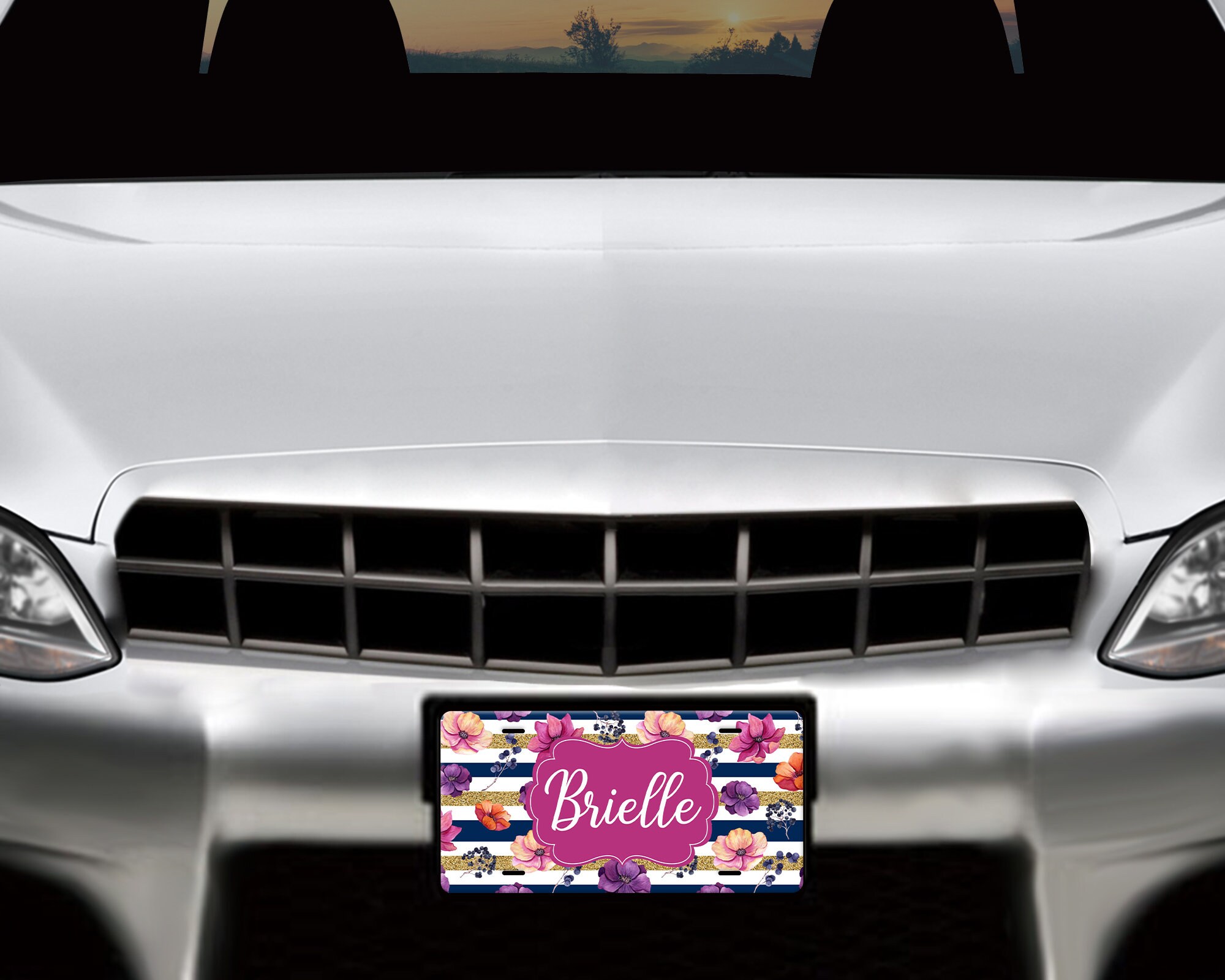 Personalized License Plate Name Car Plate Front Car Tag for | Etsy