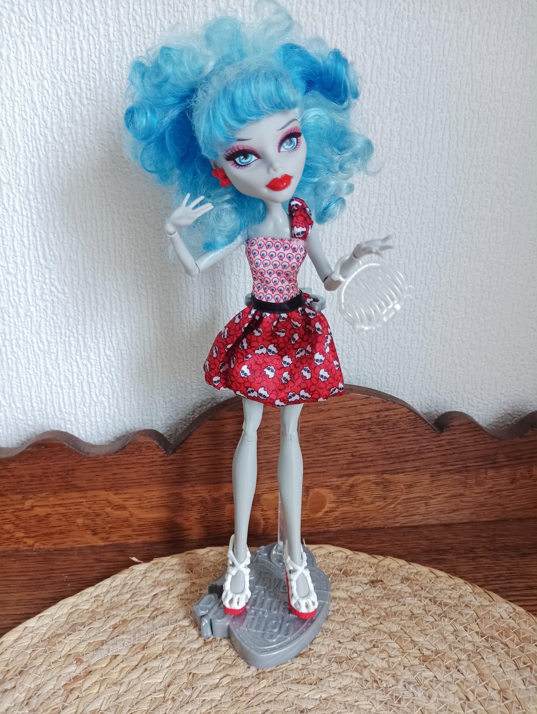 Monster High Ghoulia Yelps Dot Dead Gorgeous, Incomplete OOAK Monster ...