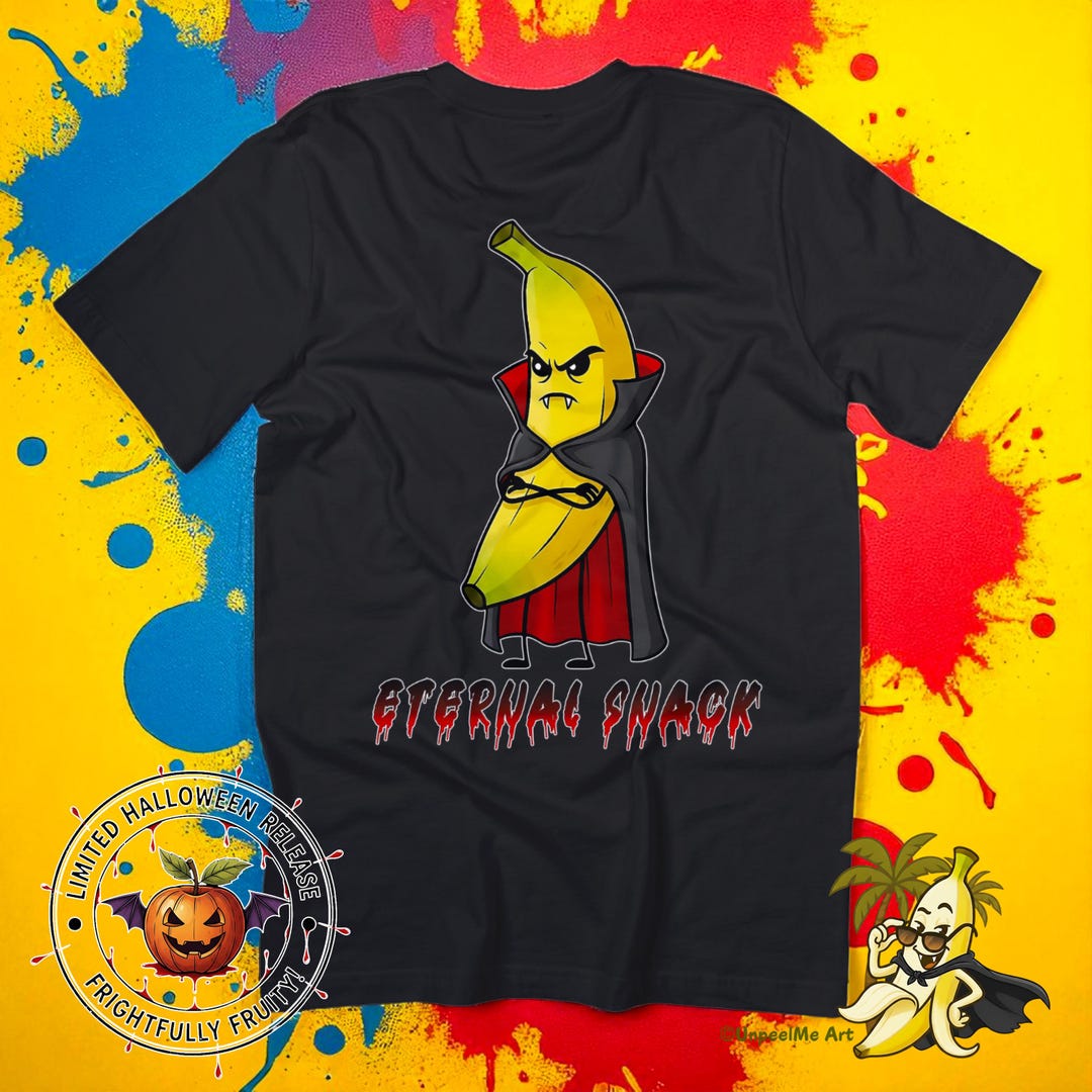 Vampire Banana PNG – Spooky Halloween Shirt Design (digital Download ...