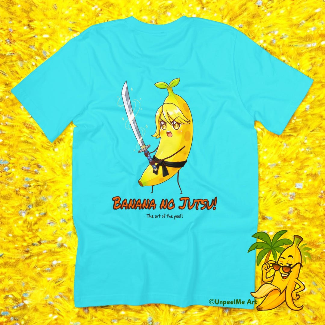Banana No Jutsu | Kawaii Samurai Banana Art | Funny Anime-inspired ...