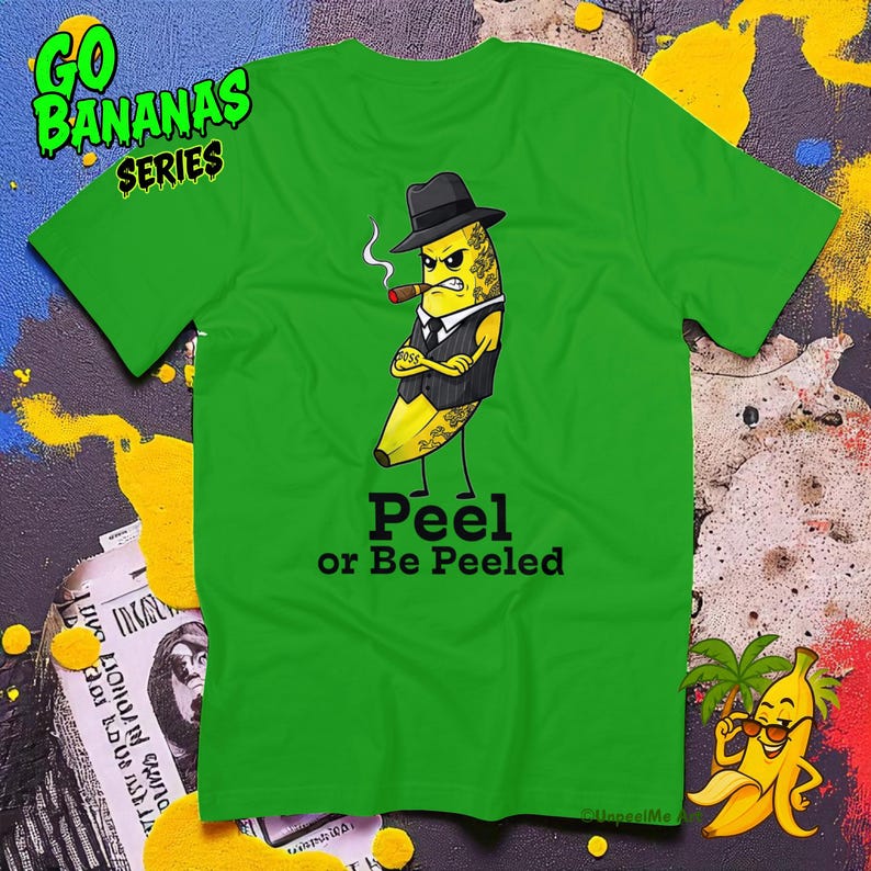 Peel or Be Peeled — Mafia Banana Clipart | Funny Gangster PNG, Cartoon ...