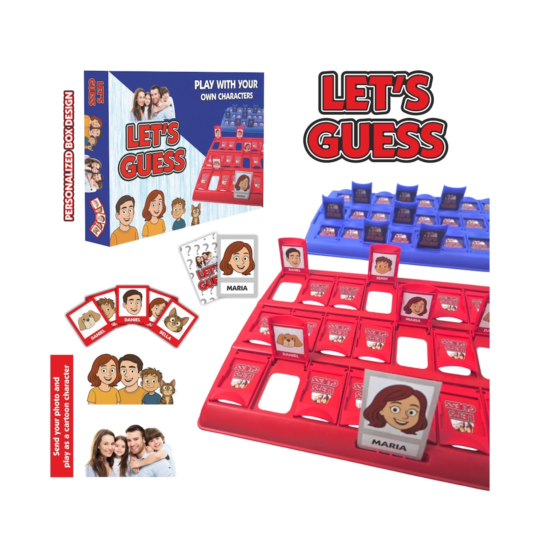 Personalized Family Guessing Game: Custom Cards & Photos, Board Game ...