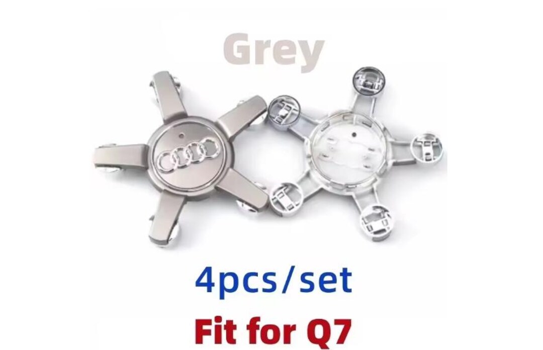 4PCS 135mm Audi Wheel Center Cap Hub Covers – 4L0601165D Rim Caps for ...