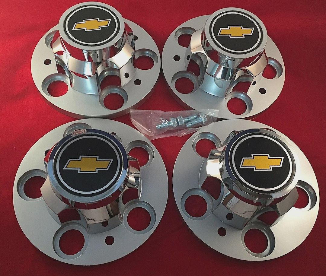 4pcs Chevy GMC Truck Rally Wheel Center Hub Caps 5 Lug Fits 15" 15x7 ...