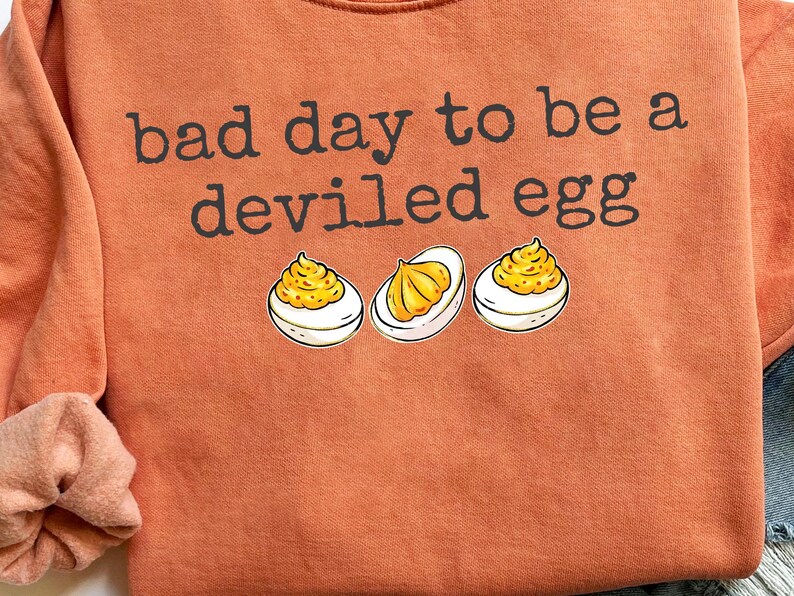 Bad Day to Be a Deviled Egg Png, Funny Thanksgiving Dinner Png ...