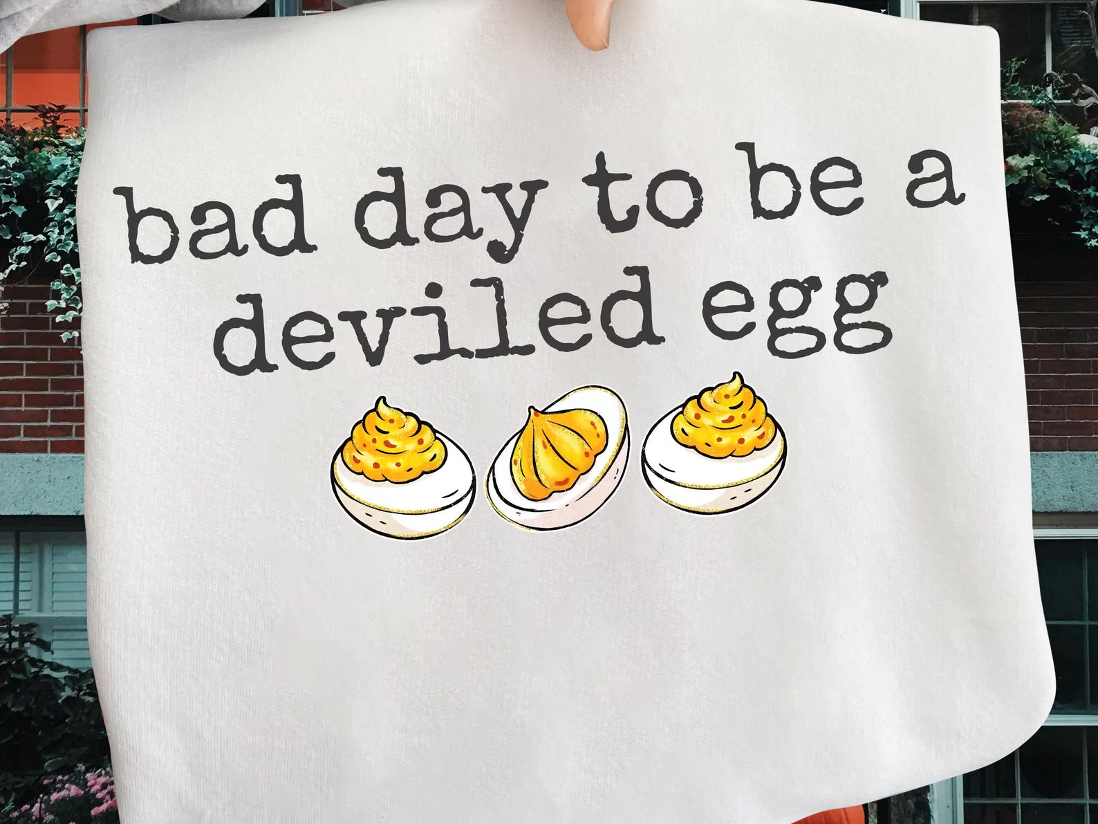 Bad Day to Be a Deviled Egg Png, Funny Thanksgiving Dinner Png ...