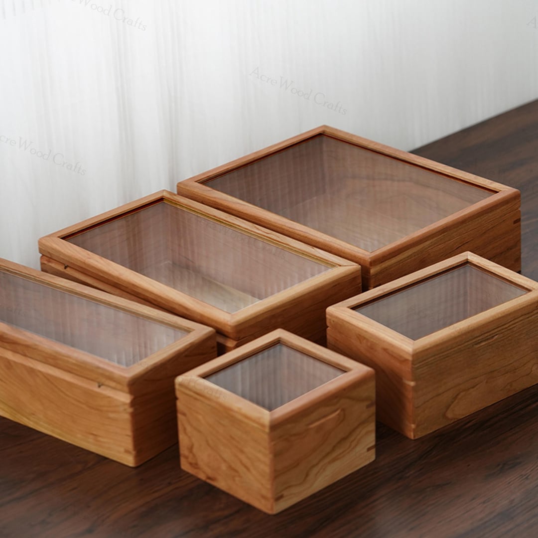 Cherry Wood Storage Box，jewelry Box，wooden Box，wooden Storage Box ...