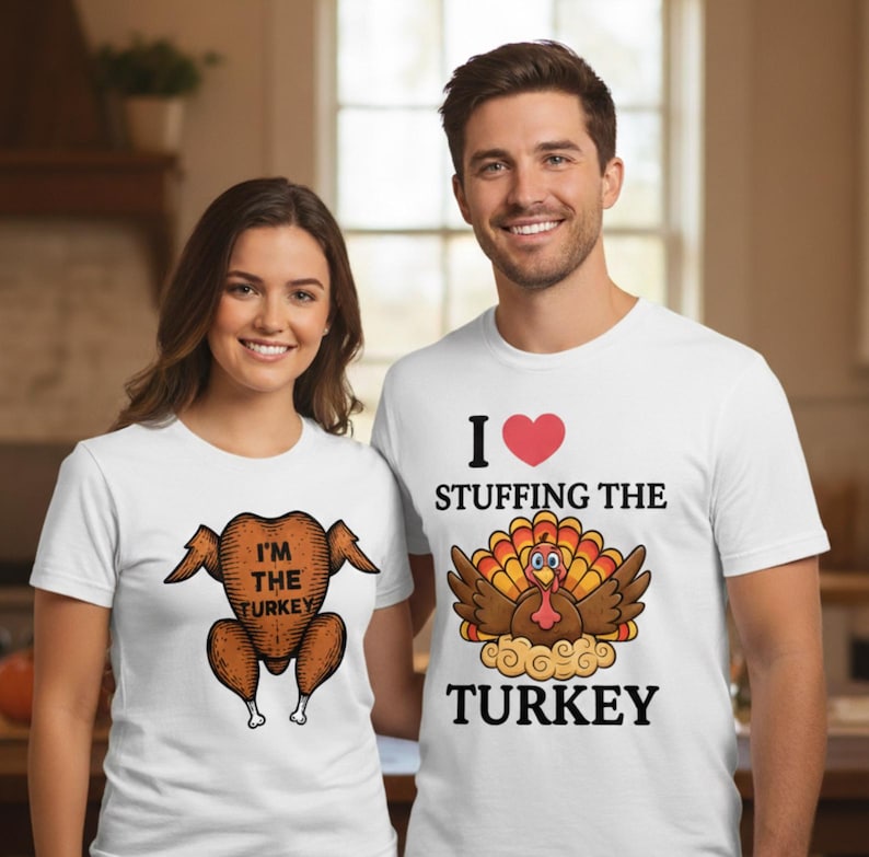 Funny Thanksgiving Couple PNG, Turkey Design (digital Download) - Etsy