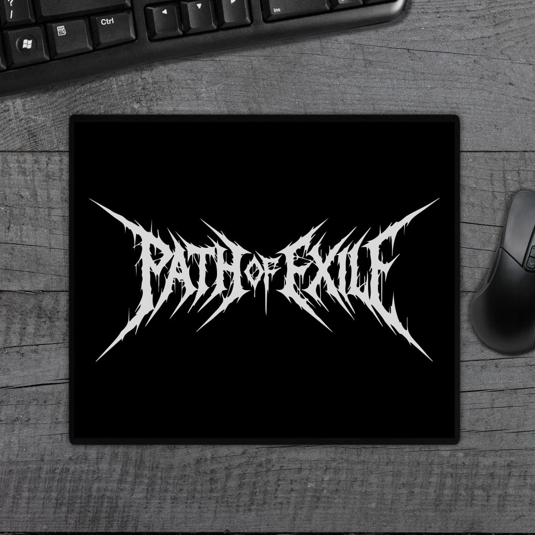 Path of Exile Mouse Pad | Gaming PC Desk Accessory | Gothic Metal Style ...