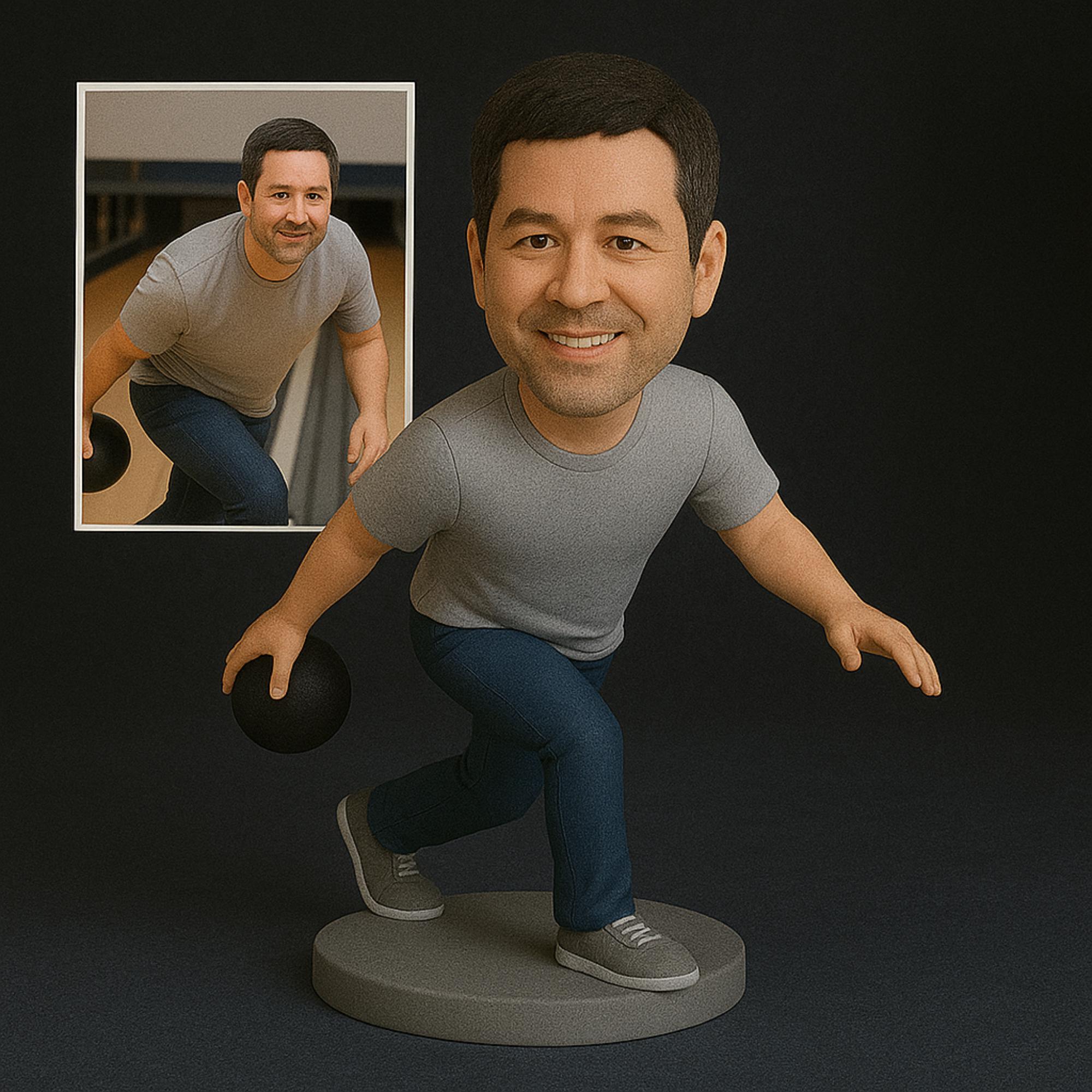 Custom Bowler Bobblehead – Personalized Bowling Figurine Gift for ...