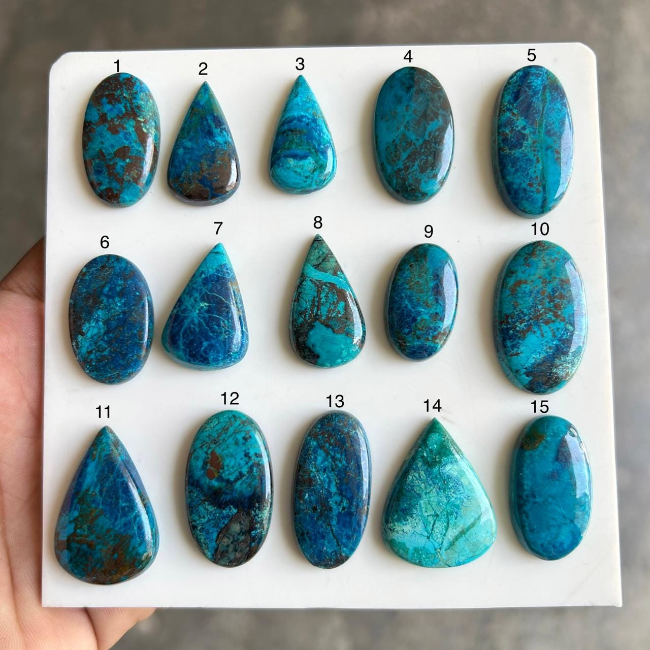 Shattuckite Cabochon: Natural Azurite Gemstone for Jewelry - Etsy