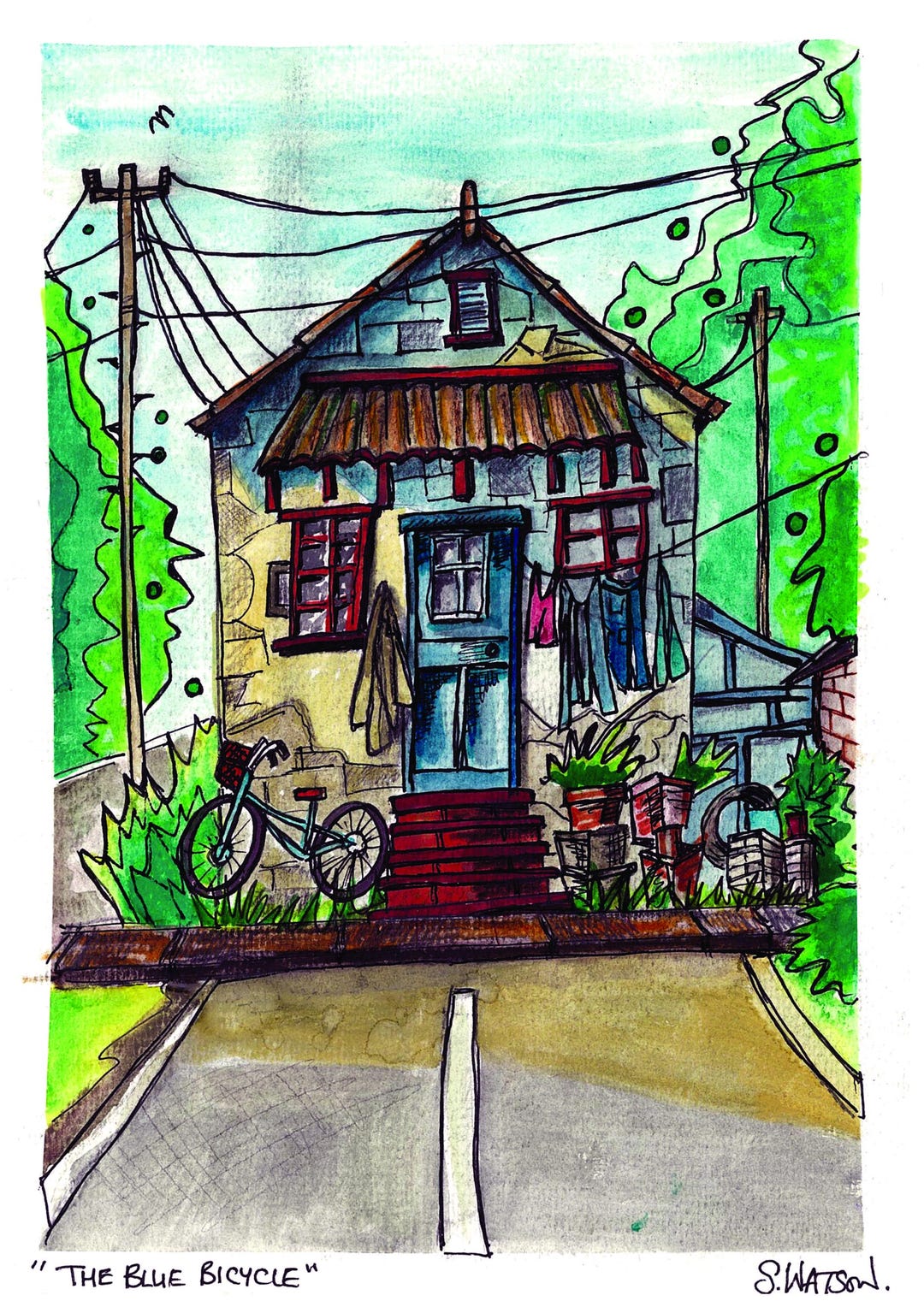 Whimsical Houses Collection - the Blue Bicycle. Wonky, Fantasy ...