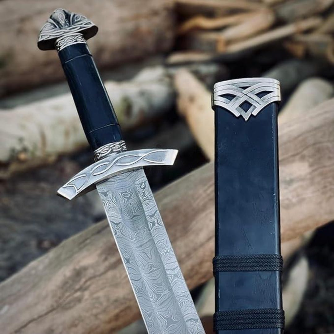 Handmade Damascus Viking Sword | Northmen Medieval Long Sword | Roman ...