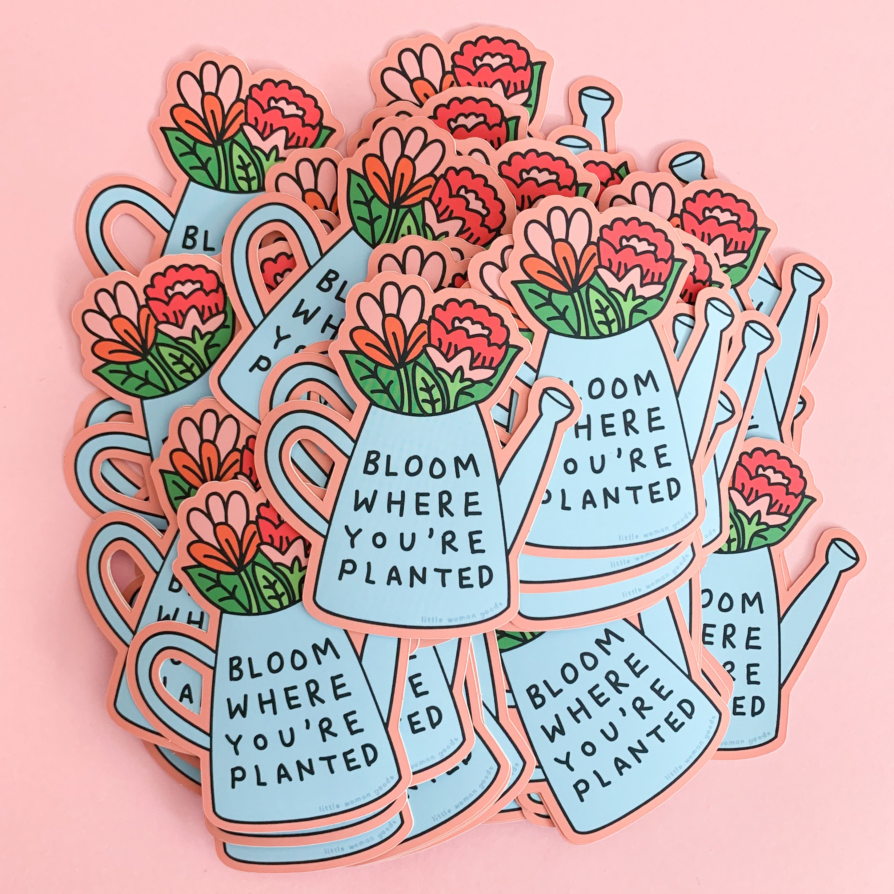 Bloom Vinyl Sticker Bloom Where You're Planted | Etsy