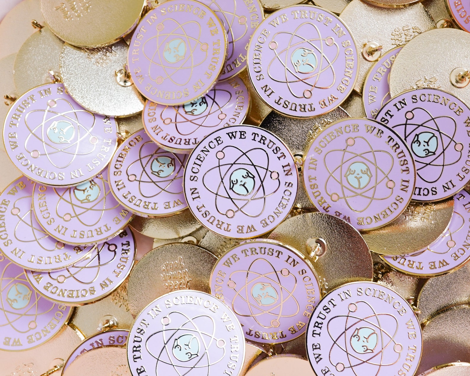 Science Enamel Pin Feminist Art- "in Science We Trust" Cute Science ...