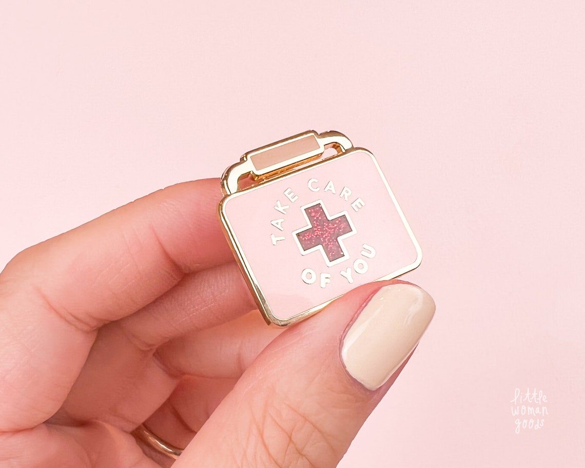 Self Care Enamel Pin Take Care of You Feminist Art Feminist - Etsy