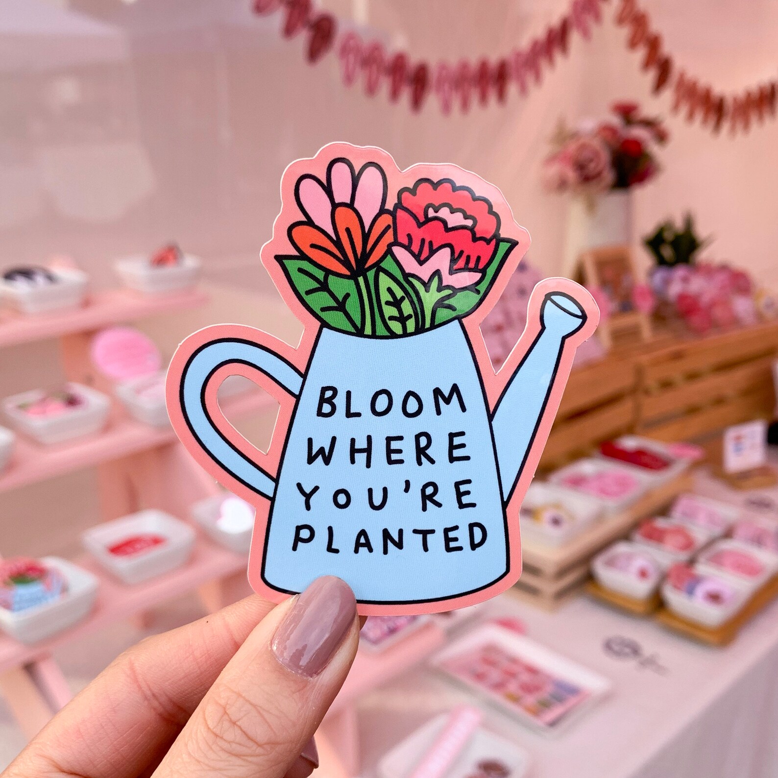 Bloom Vinyl Sticker Bloom Where You're Planted - Etsy