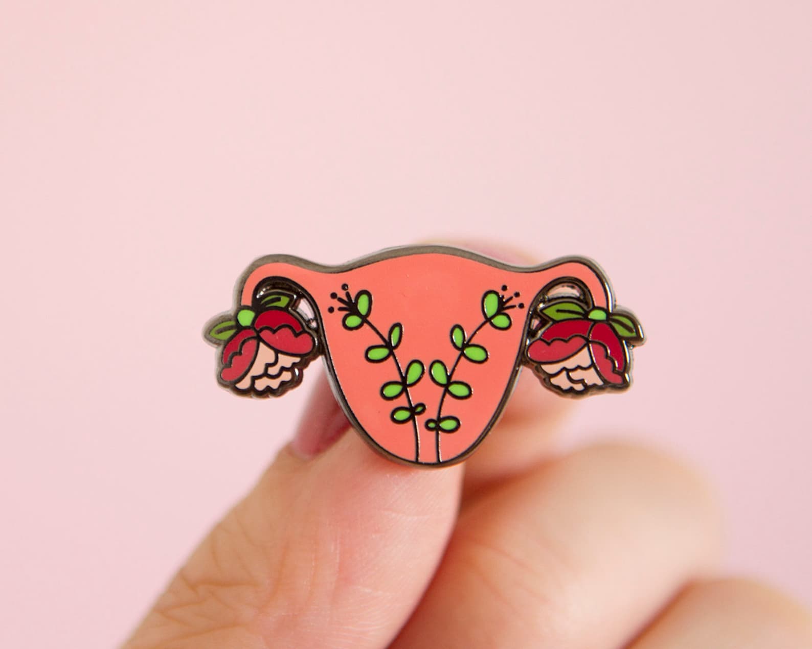 Uterus Enamel Pin Feminist Art Blooming Uterus Feminist Gift - Etsy