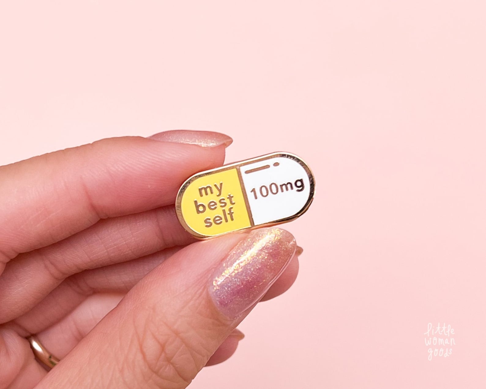 Self Care Enamel Pin My Best Self Pill Feminist Art Feminist - Etsy