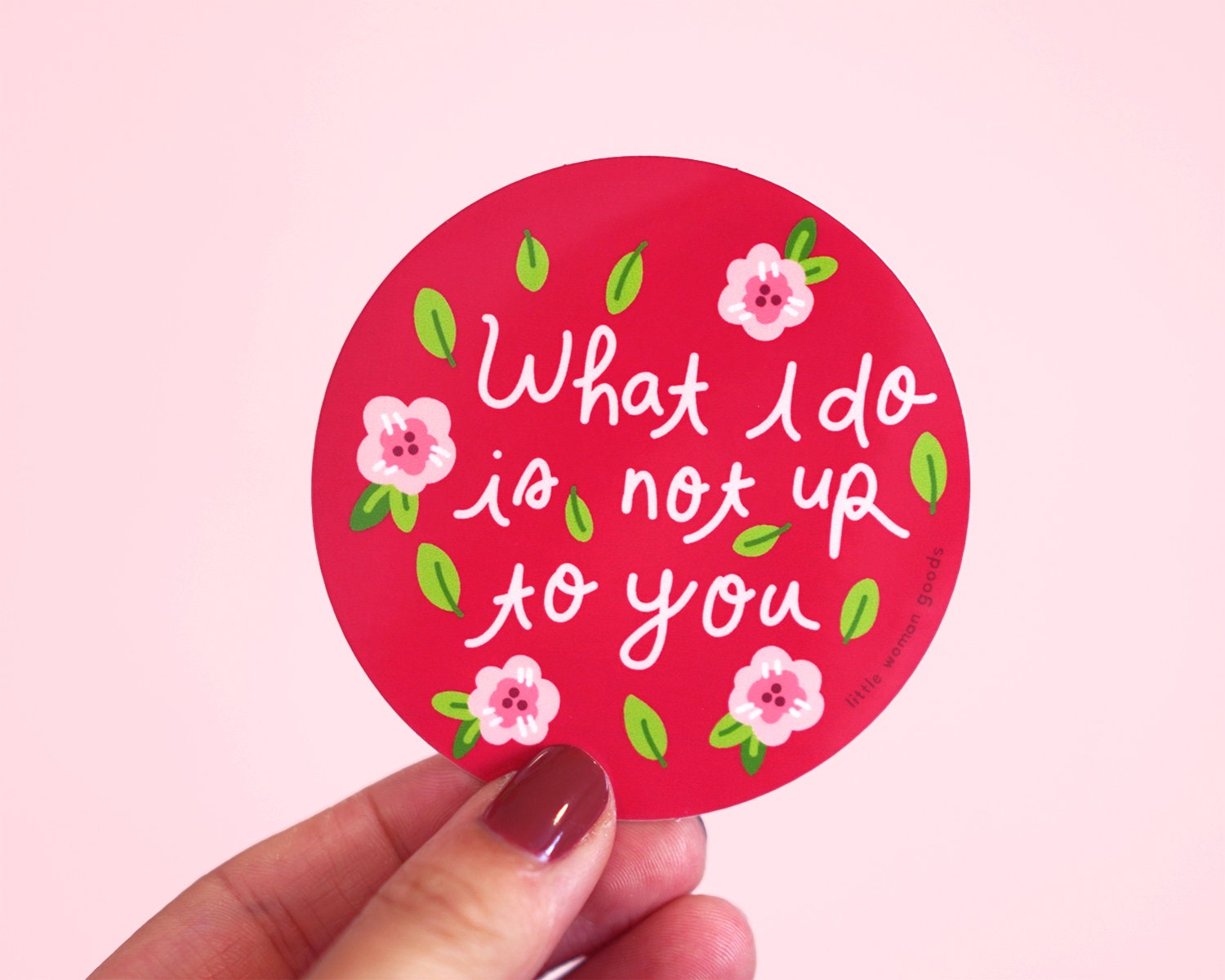 Feminist Sticker Vinyl what I Do is Not up Do You - Etsy