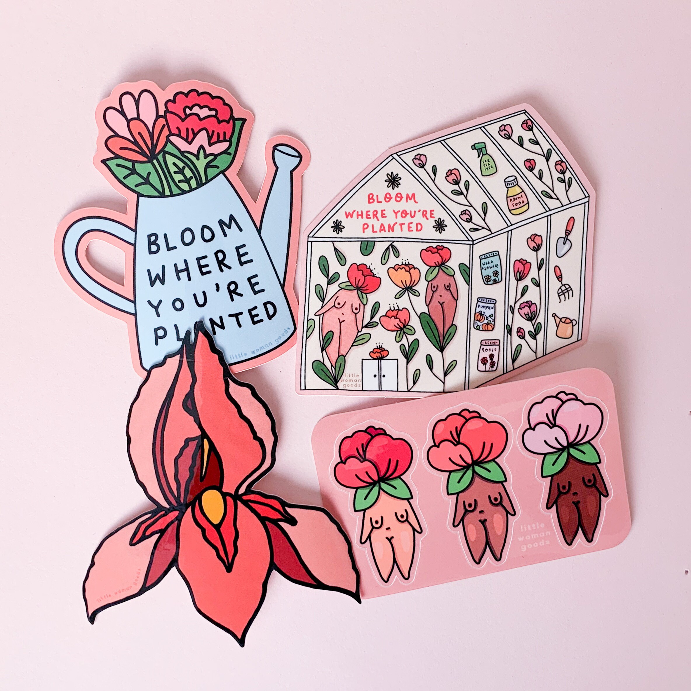 Bloom Vinyl Sticker Bloom Where You're Planted | Etsy