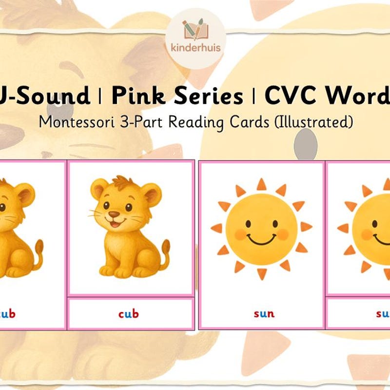 Montessori Cvc Cards - Etsy