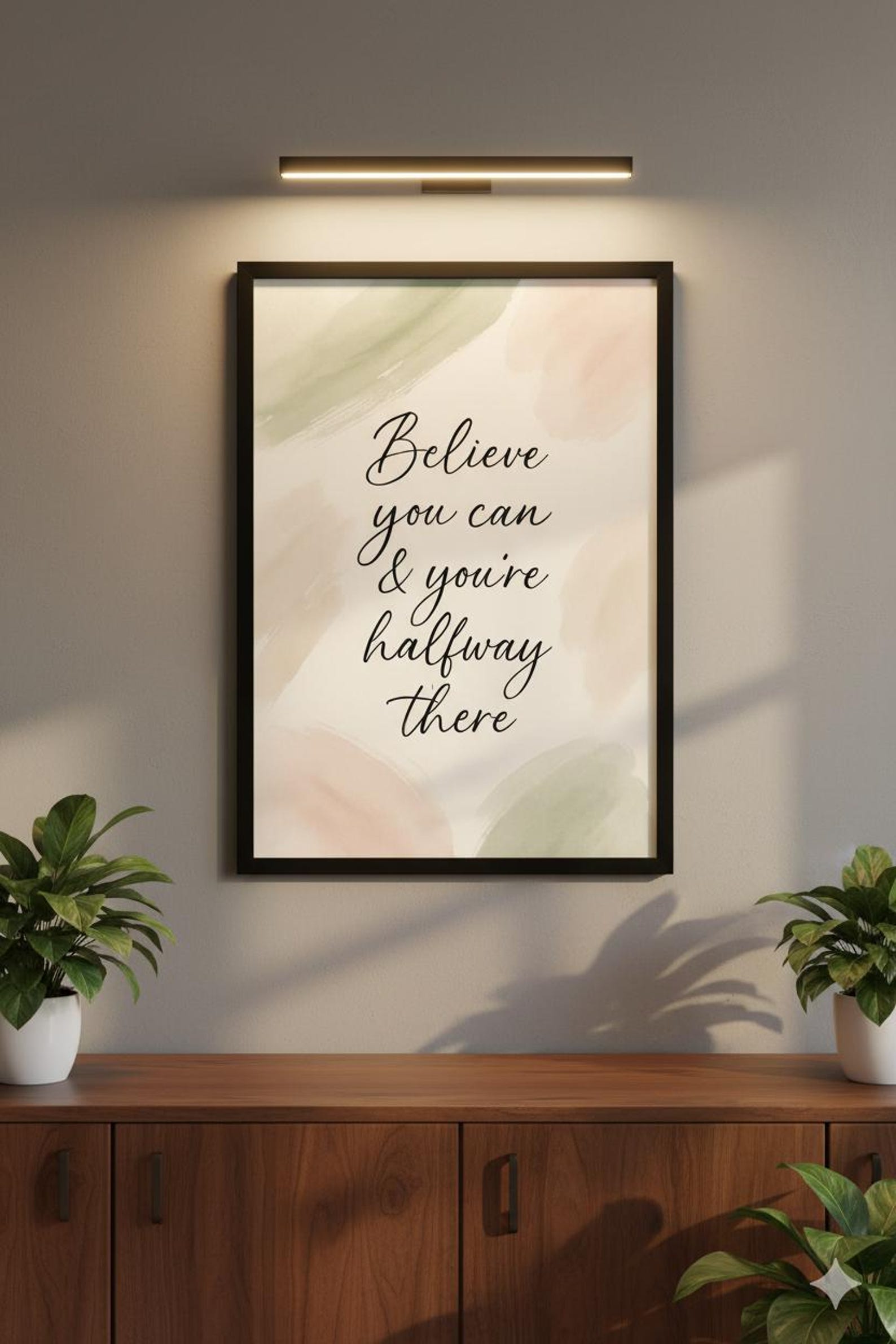 Believe You Can Motivational Wall Art Print , Motivational Print ...